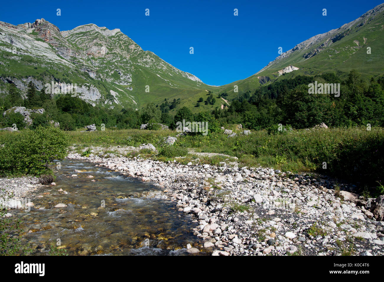 Stunning beauty of the mountains of the Northwest Caucasus Stock Photo ...