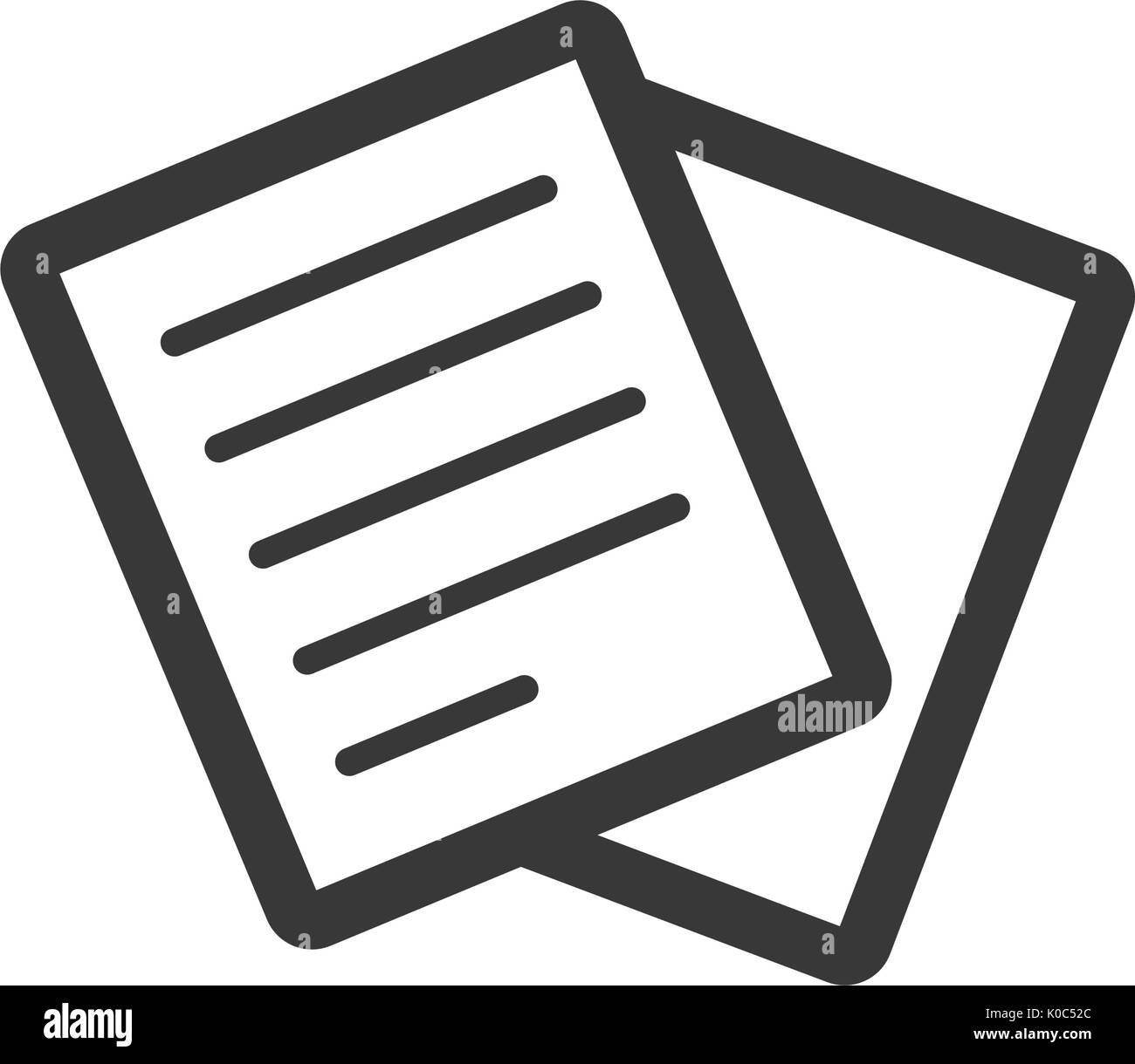 office two paper line icon Stock Vector Image & Art - Alamy