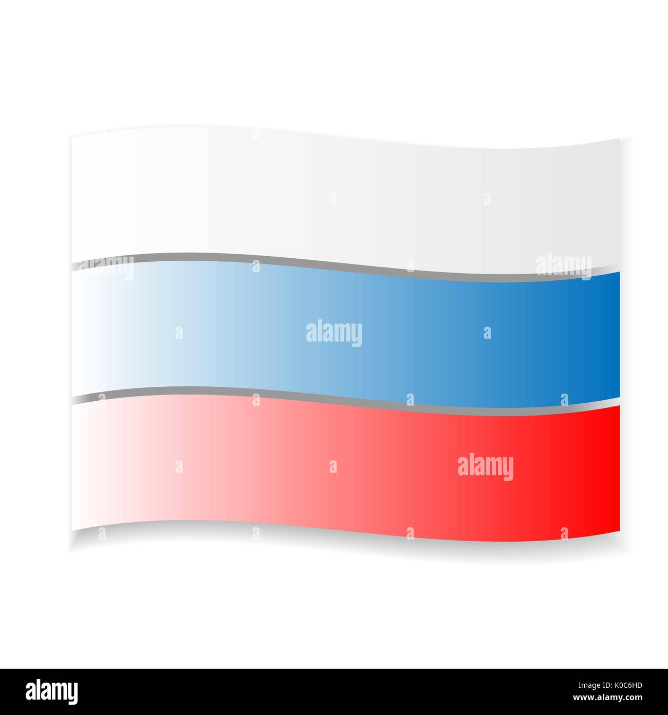 Original and simple Russia flag.Isolated vector.Official colors and ...