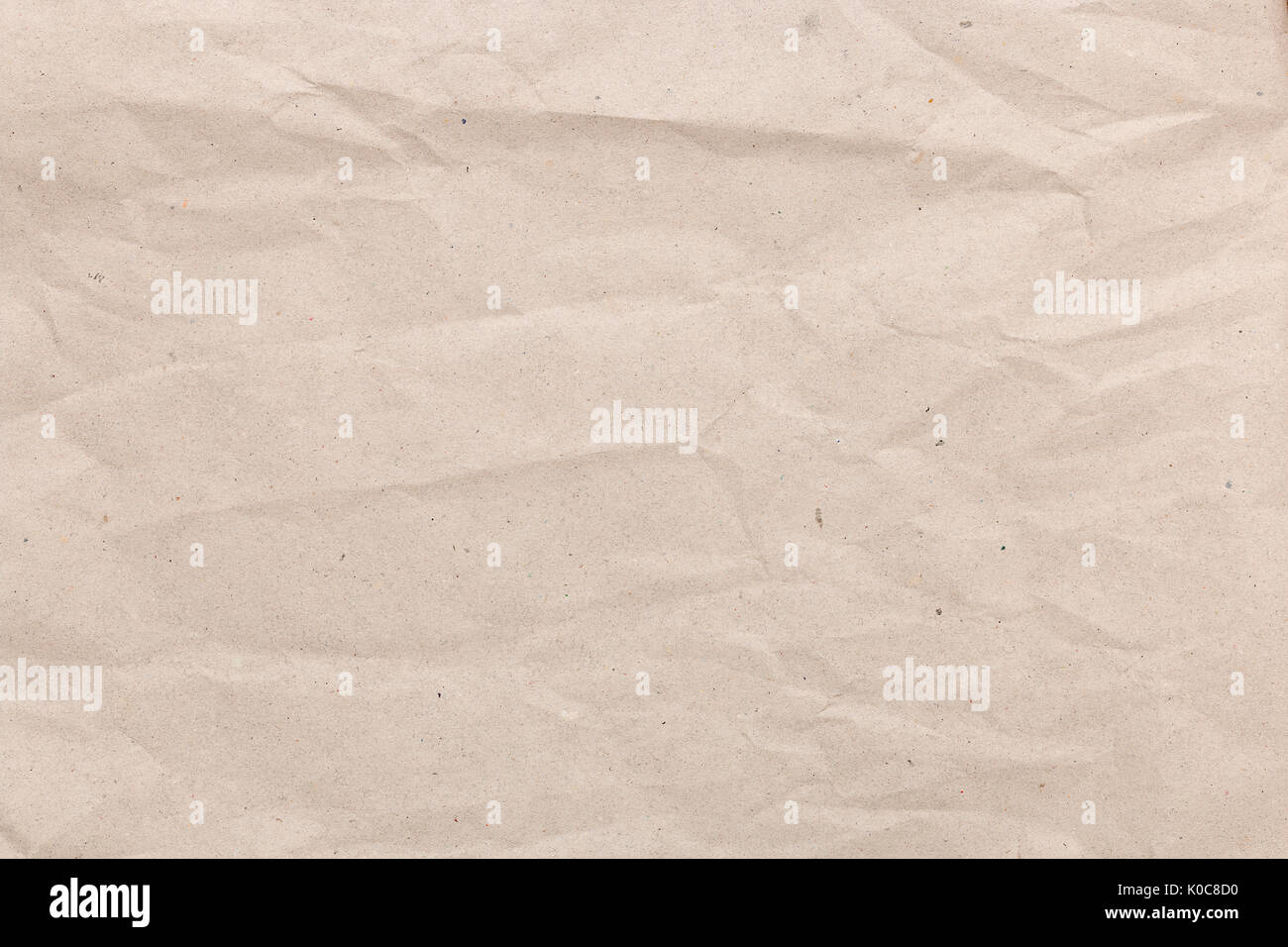 Brown wrinkle recycle paper background. Eco paper background Stock ...