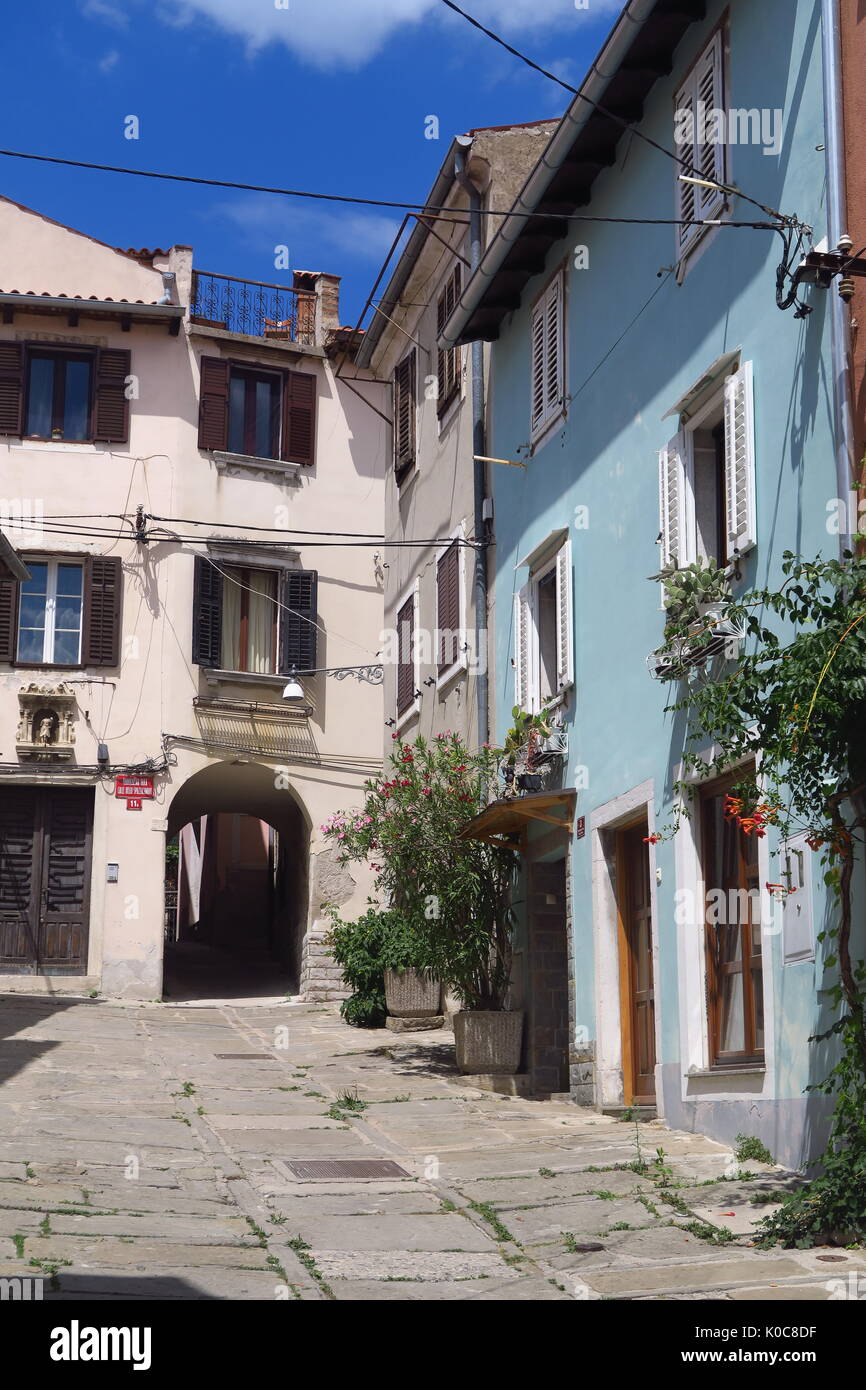 Shutters on buildings, Koper, Slovenia Stock Photo - Alamy