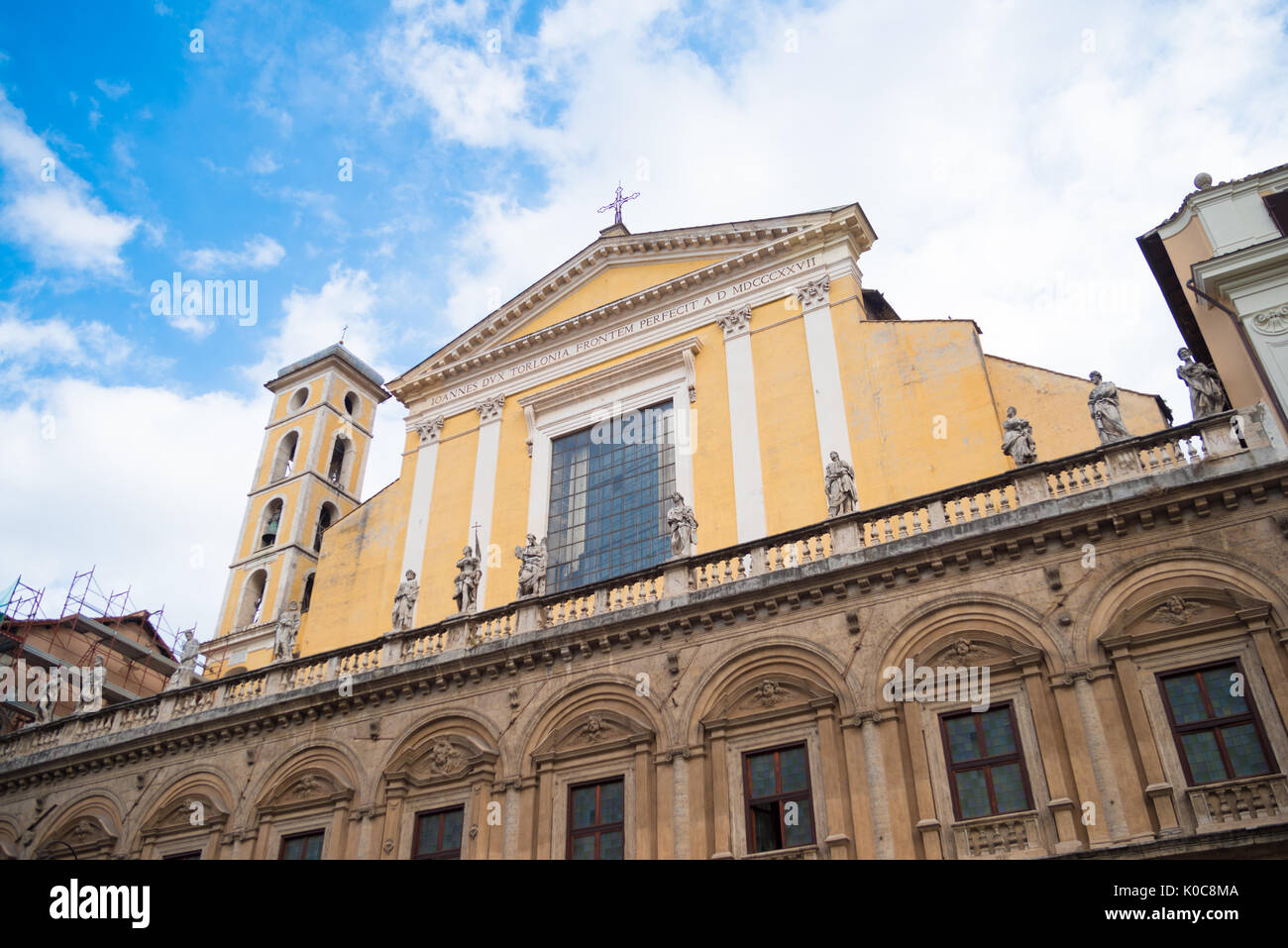 exterior of a catholic church in rome Stock Photo - Alamy