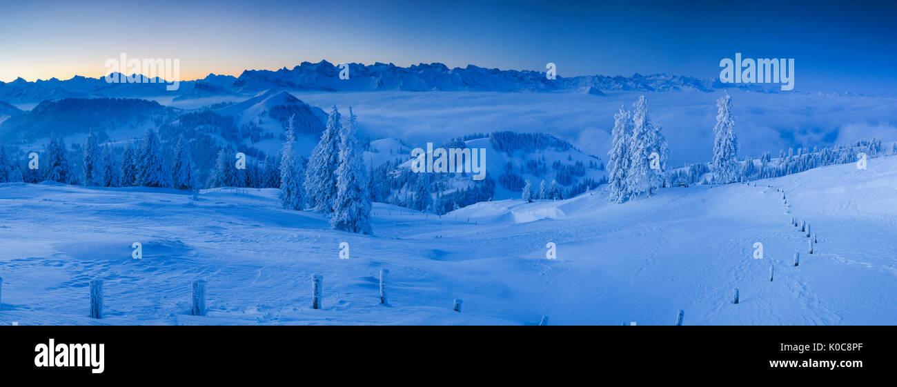 Aussicht von der Rigi, Schweiz Stock Photo - Alamy