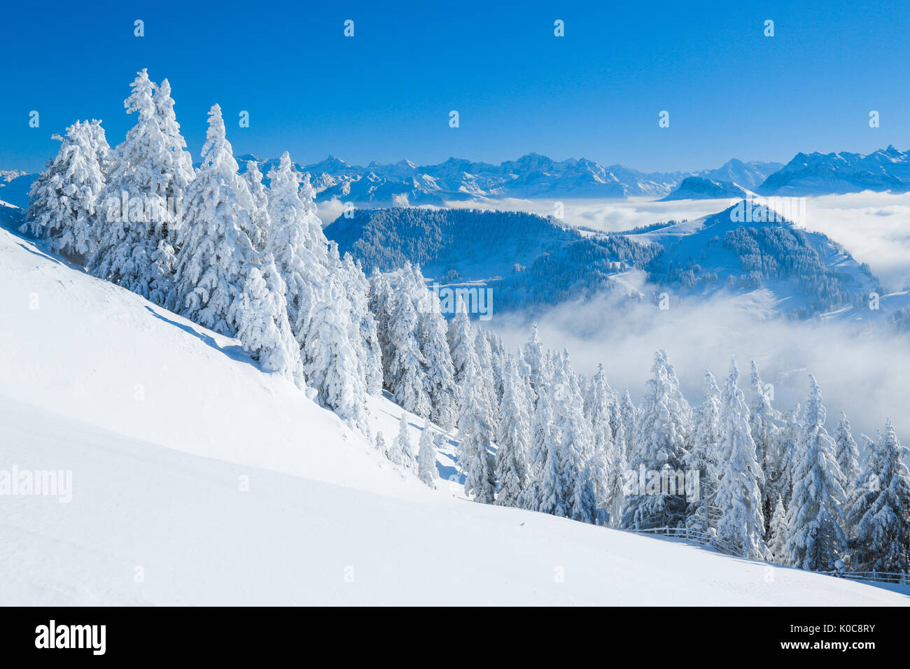 Aussicht von der Rigi, Schweiz Stock Photo - Alamy