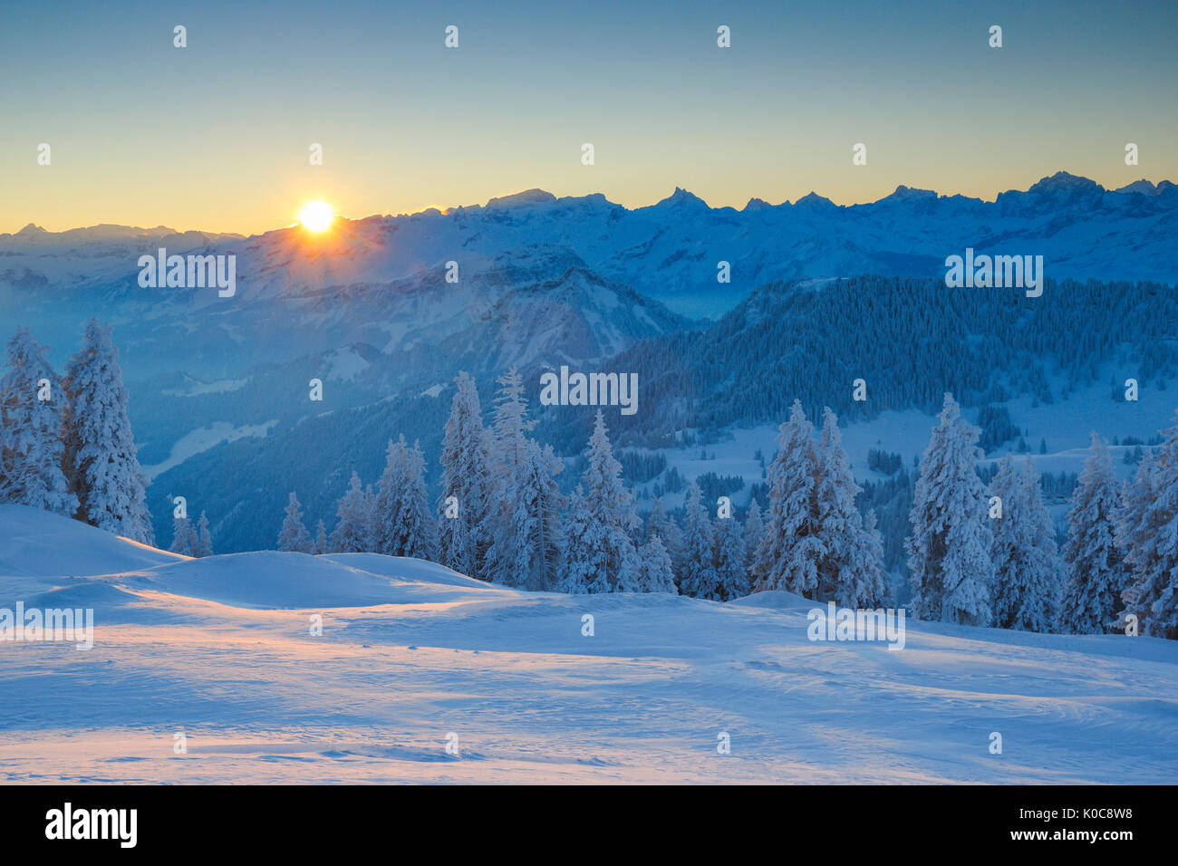 Aussicht von der Rigi, Schweiz Stock Photo - Alamy