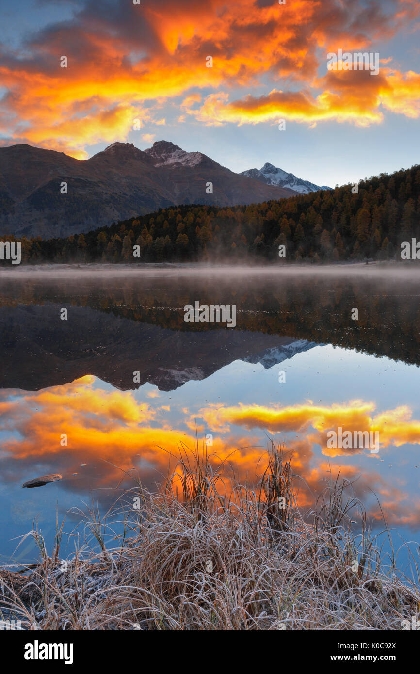 Lej da Staz, Ober Engadin, Graubünden, Schweiz Stock Photo - Alamy