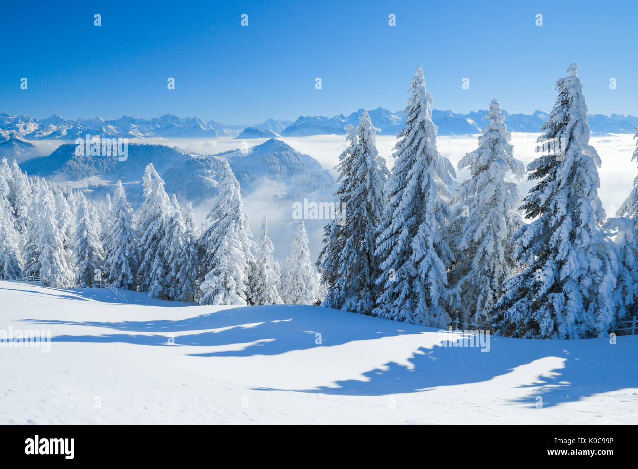 Aussicht von der Rigi, Schweiz Stock Photo - Alamy