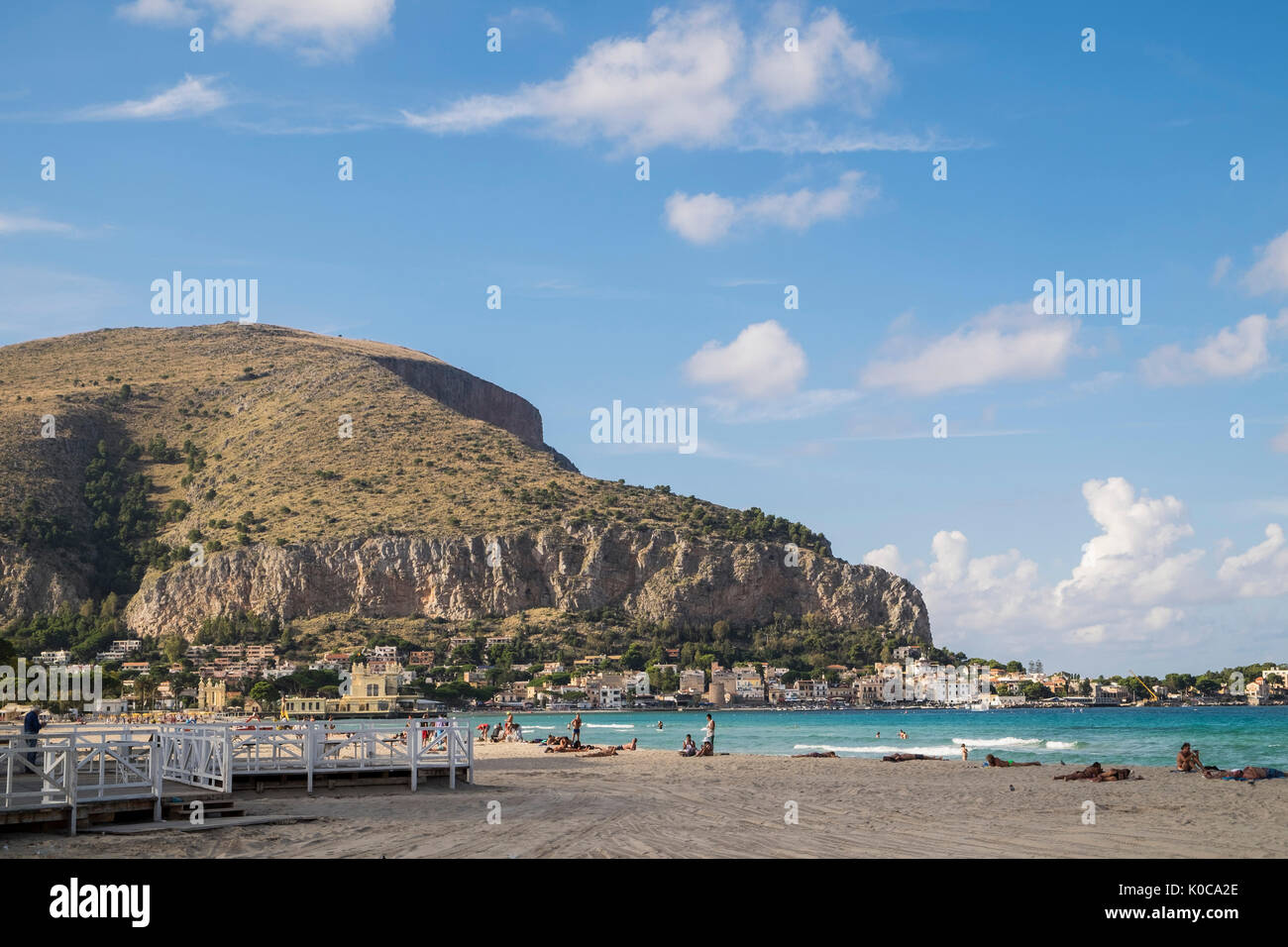 Mondello beach hi-res stock photography and images - Alamy