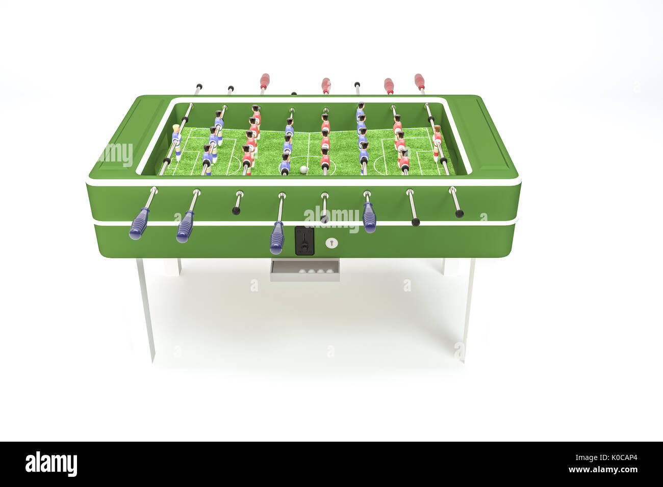 3d illustration of a soccer table isolated on white background Stock ...
