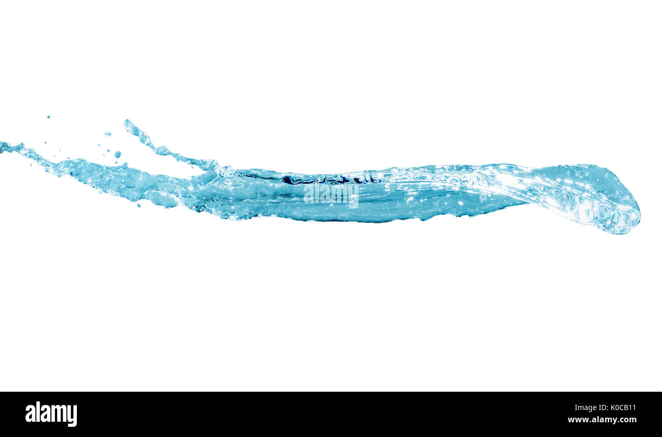 Water flowing flow splash Cut Out Stock Images & Pictures - Alamy
