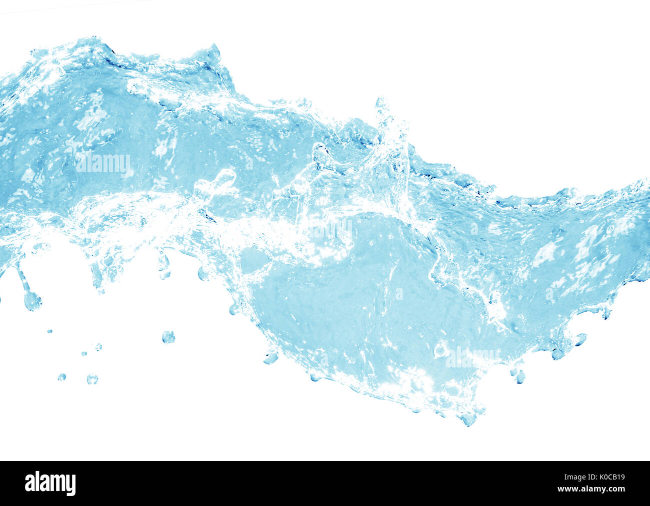 Blue water splash hi-res stock photography and images - Alamy