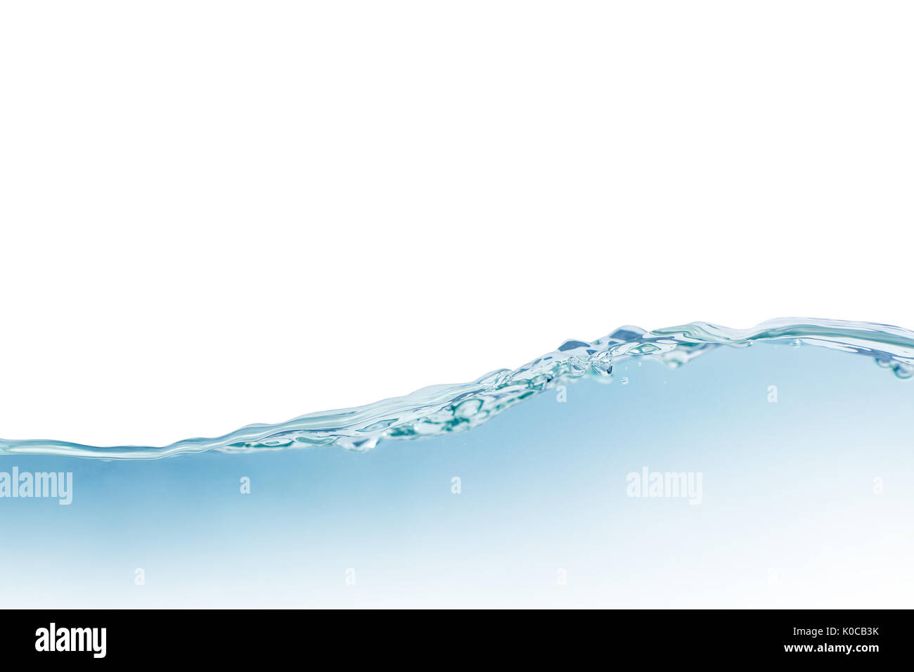 Perfect wave of clear blue water Stock Photo - Alamy