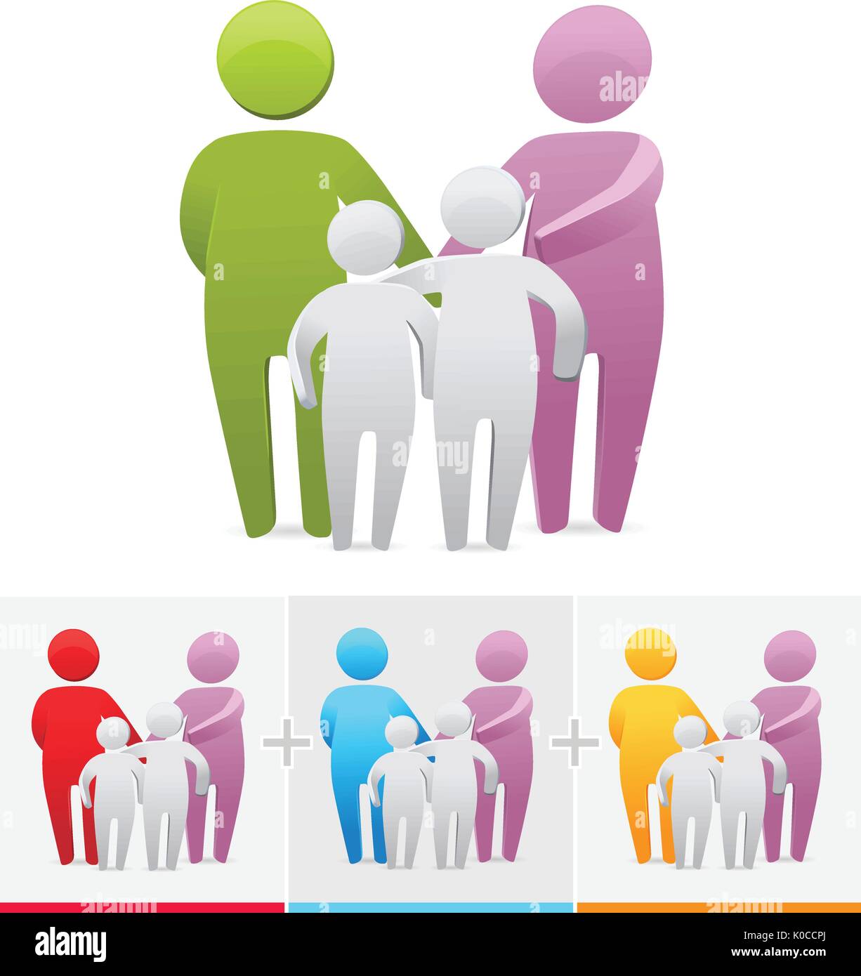 3d mother son 3d family Stock Vector Images - Alamy