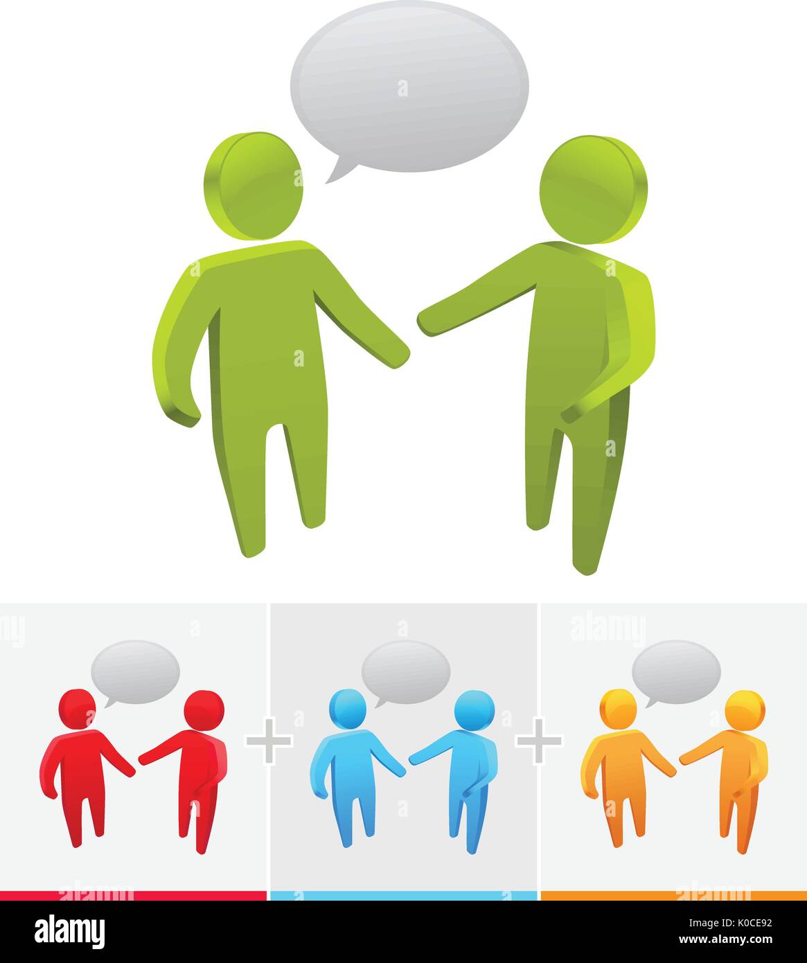 3D vector stick figure making a conversation Stock Vector Image & Art ...