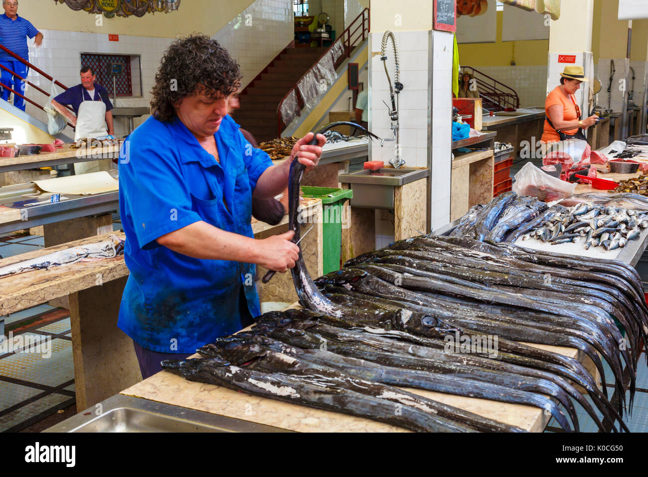 Fish stall Stock Photo - Alamy