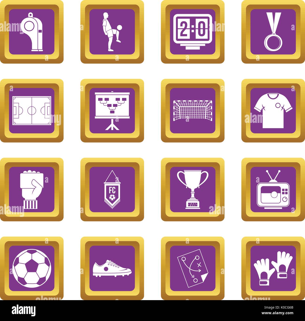 Soccer dribbling training Stock Vector Images - Alamy