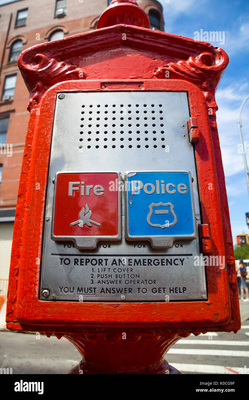 Fire police emergency button hi-res stock photography and images - Alamy