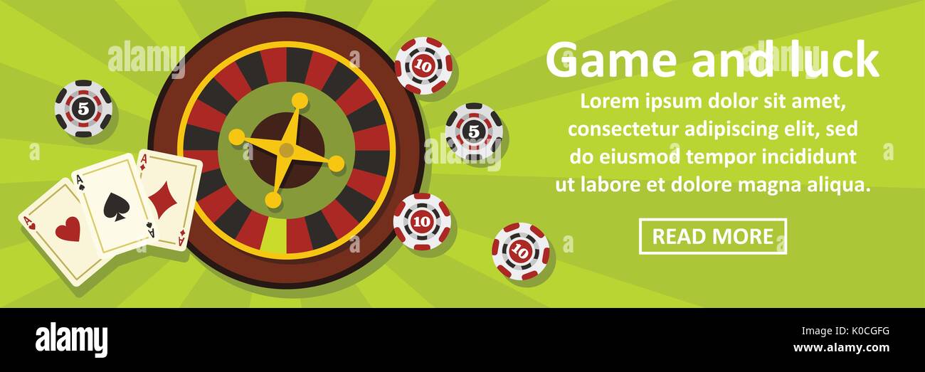 Game and luck banner horizontal concept Stock Vector Image & Art - Alamy