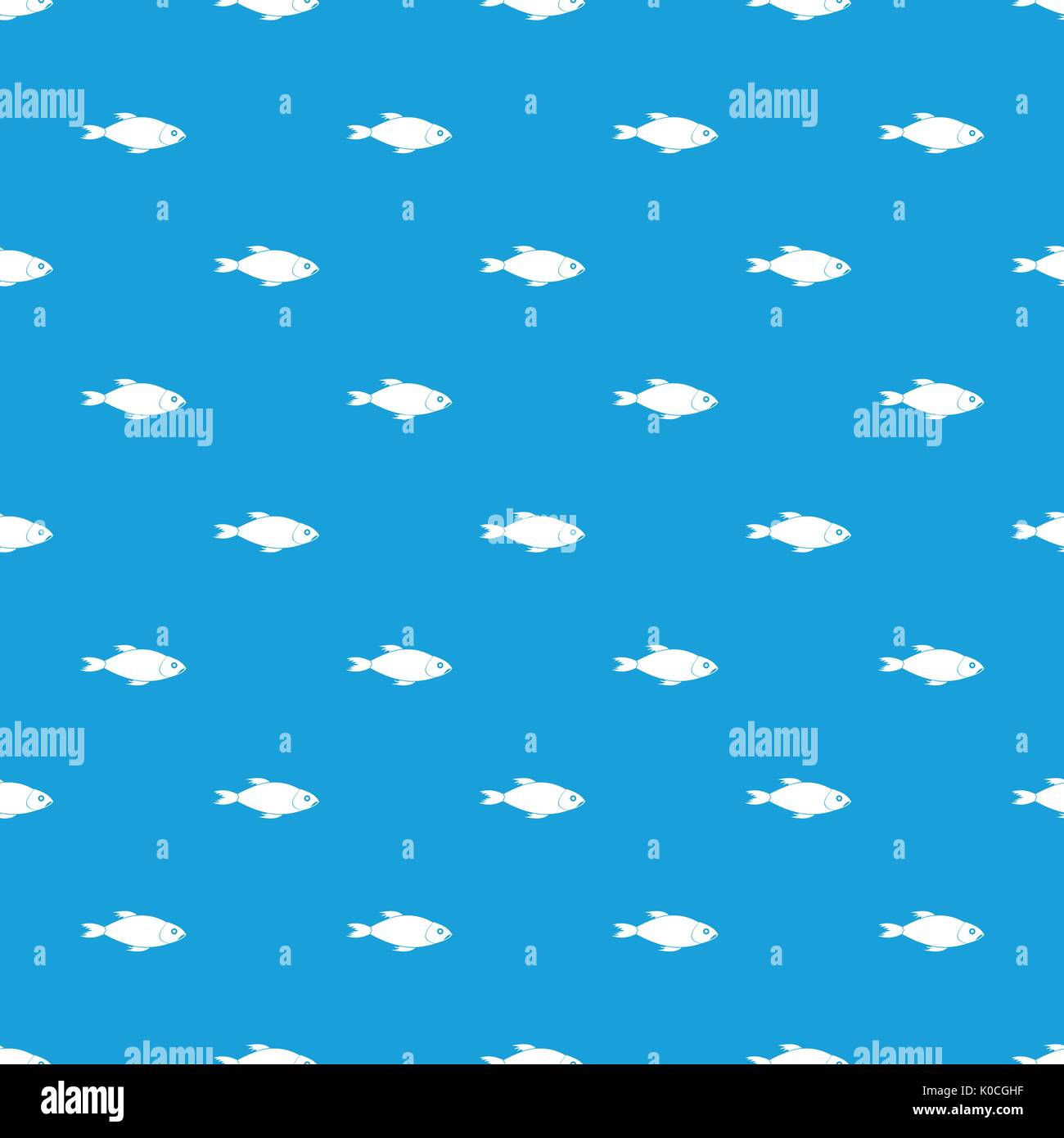 Fish pattern seamless blue Stock Vector Image & Art - Alamy