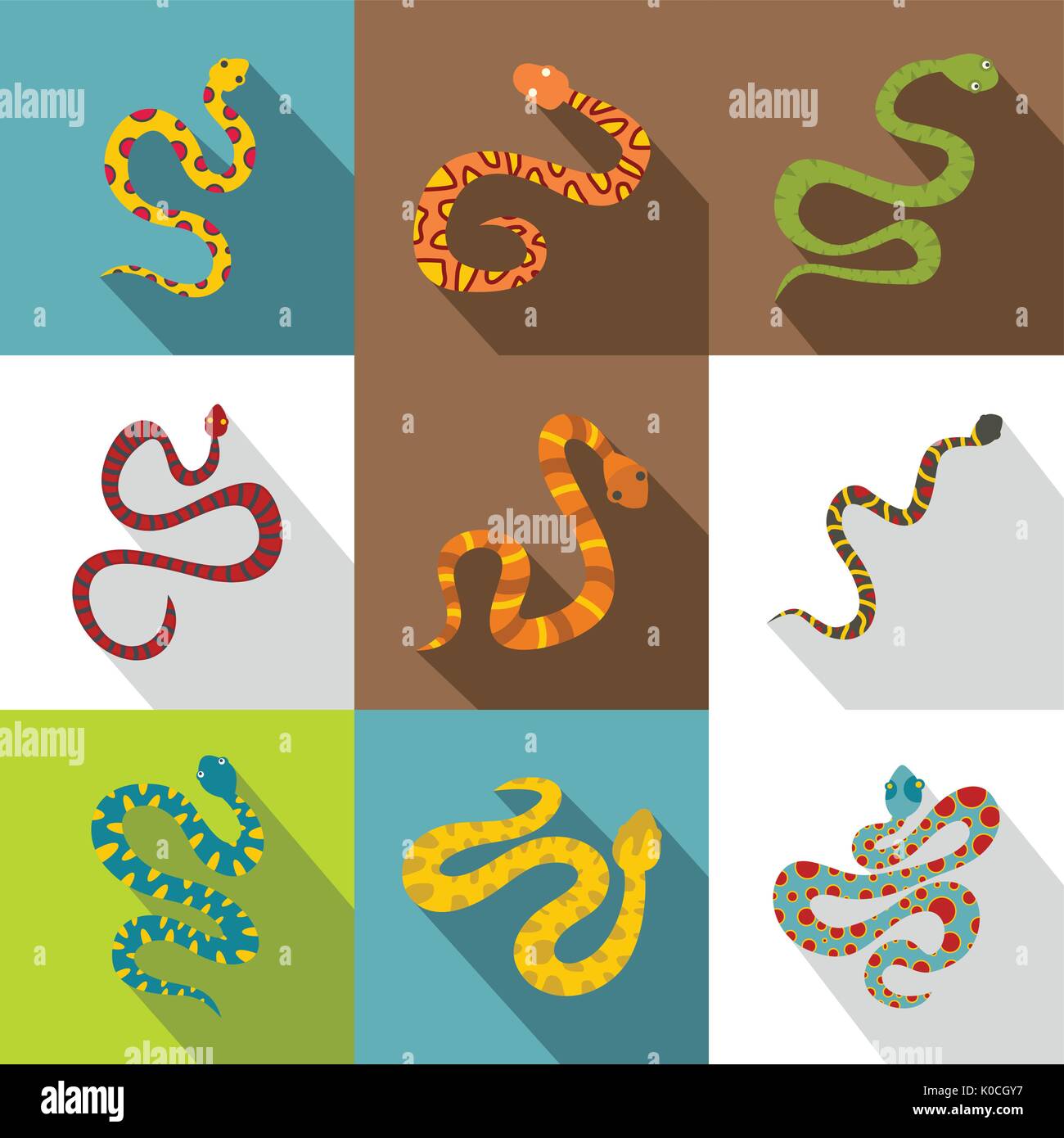 Python snake attack Stock Vector Images - Alamy