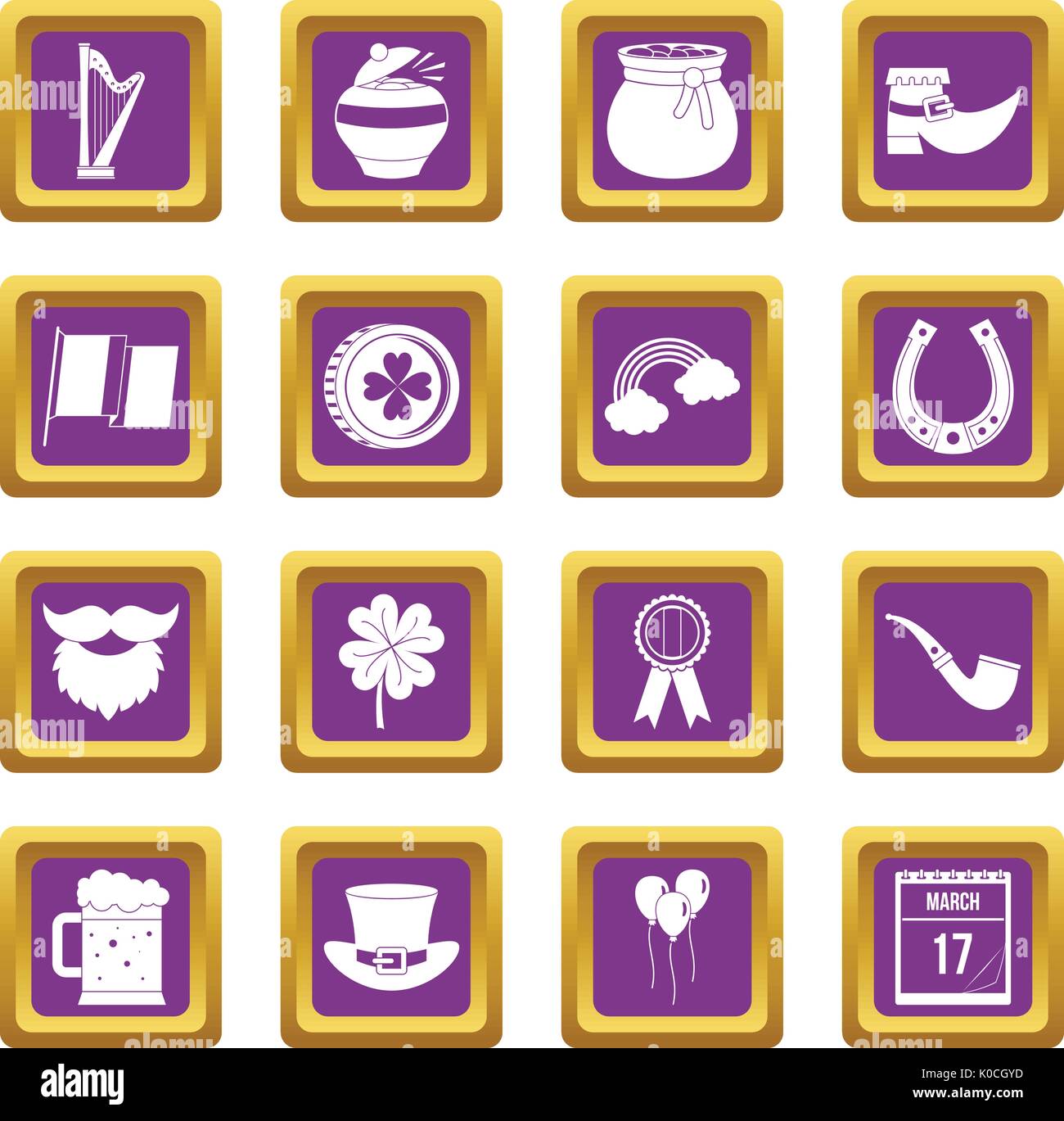 Purple kettle illustration Stock Vector Images - Alamy