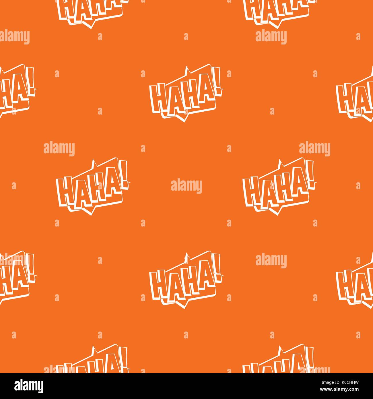 HAHA, comic text sound effect pattern seamless Stock Vector Image & Art ...
