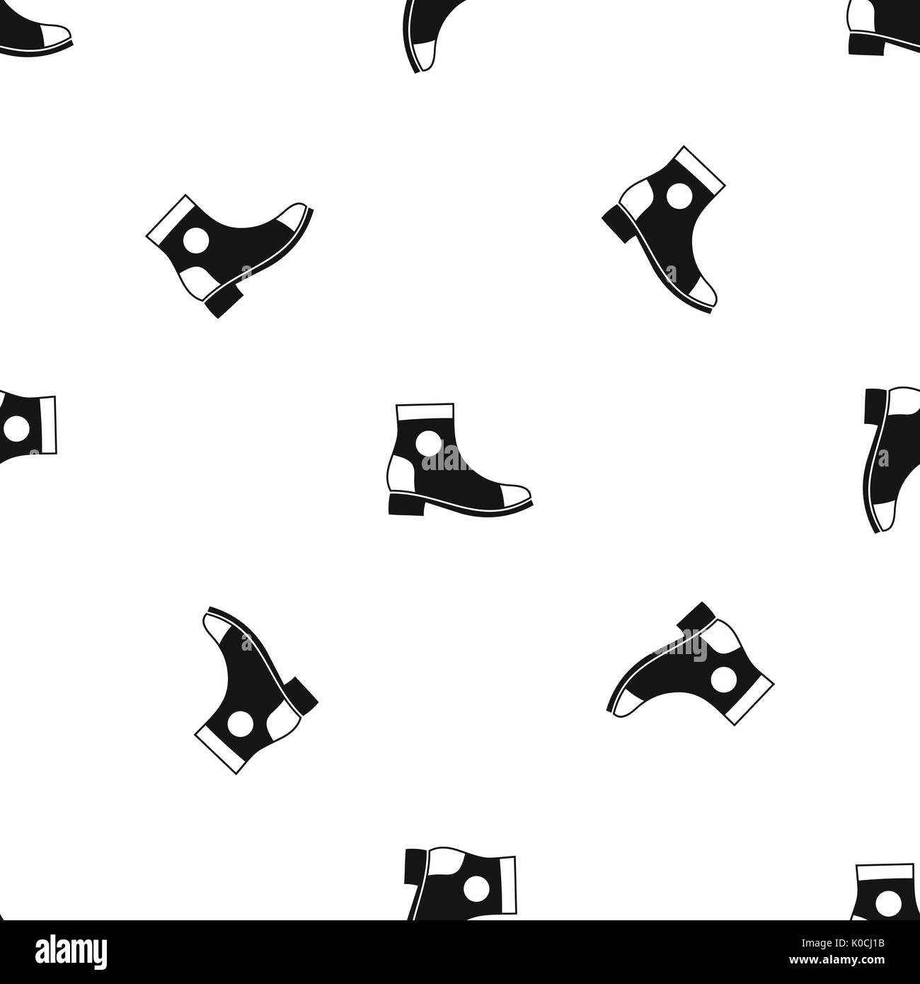 Men boot pattern seamless black Stock Vector Image & Art - Alamy