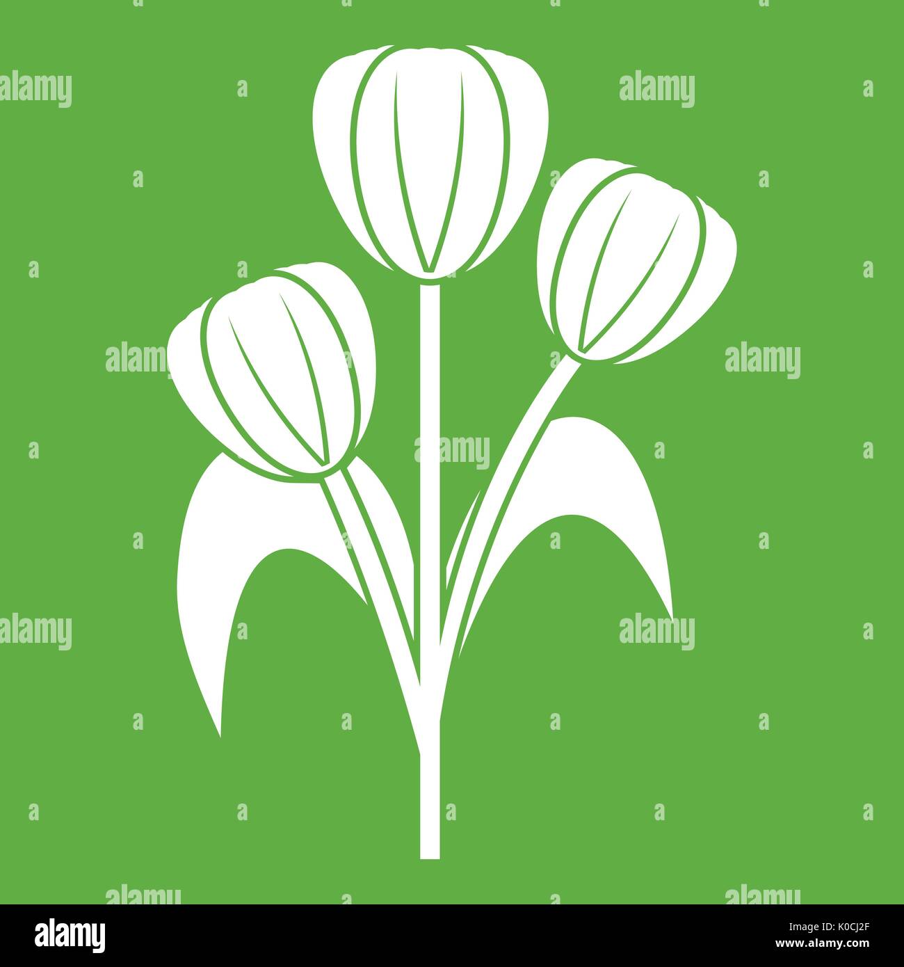 Flowers icon green Stock Vector Image & Art - Alamy