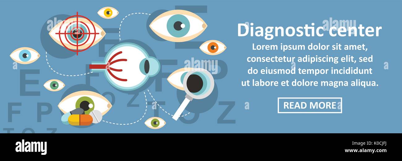 Diagnostic center banner horizontal concept Stock Vector Image & Art ...