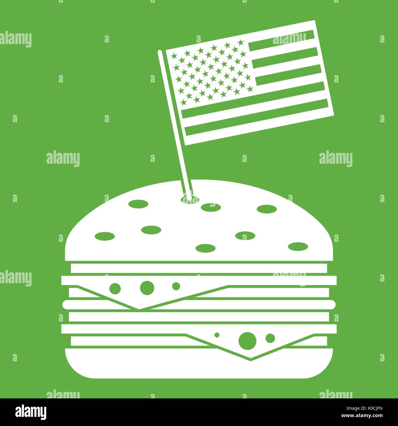 Hamburger icon green Stock Vector Image & Art - Alamy