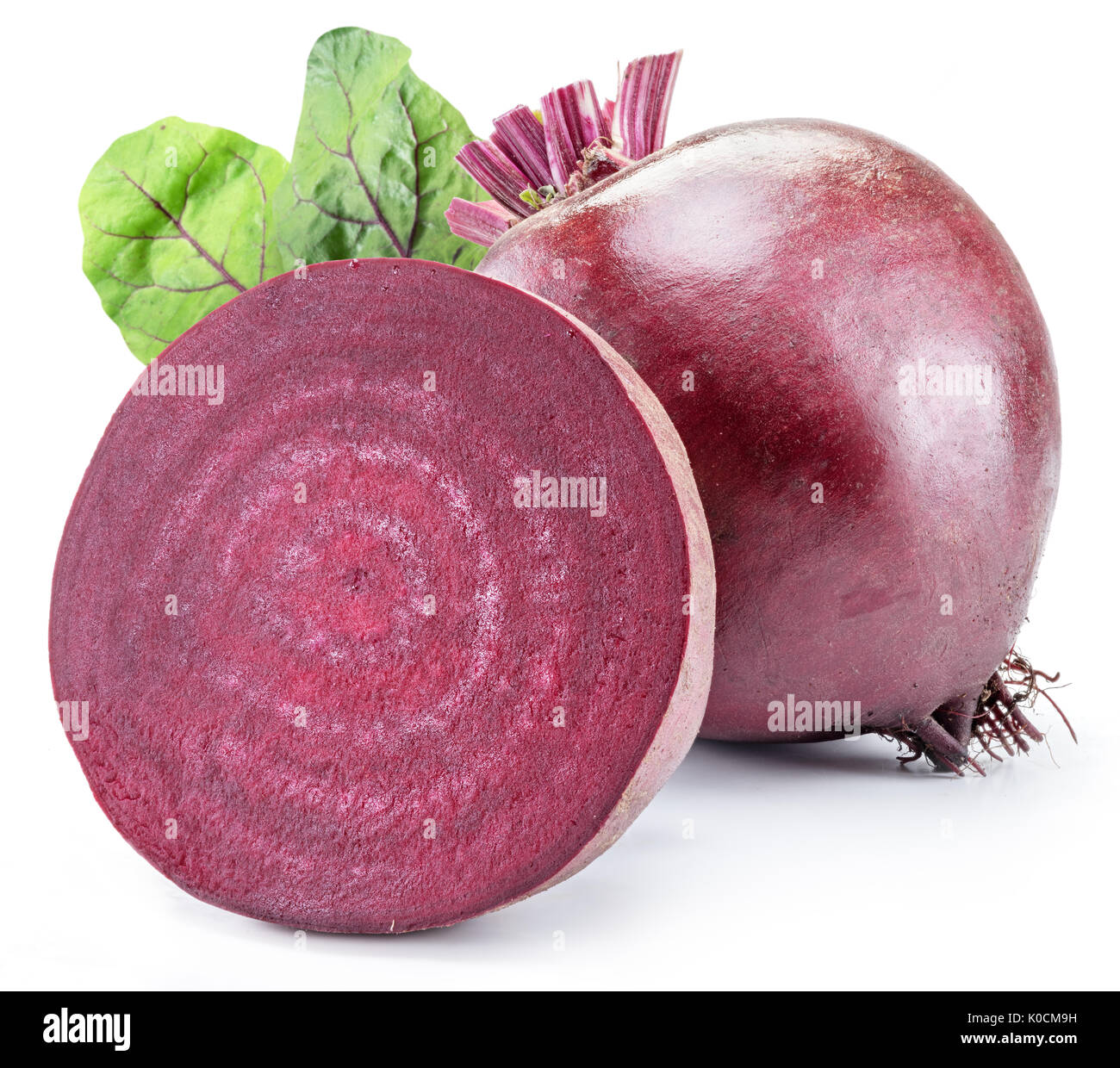 Red beet or beetroot on white background Stock Photo - Alamy