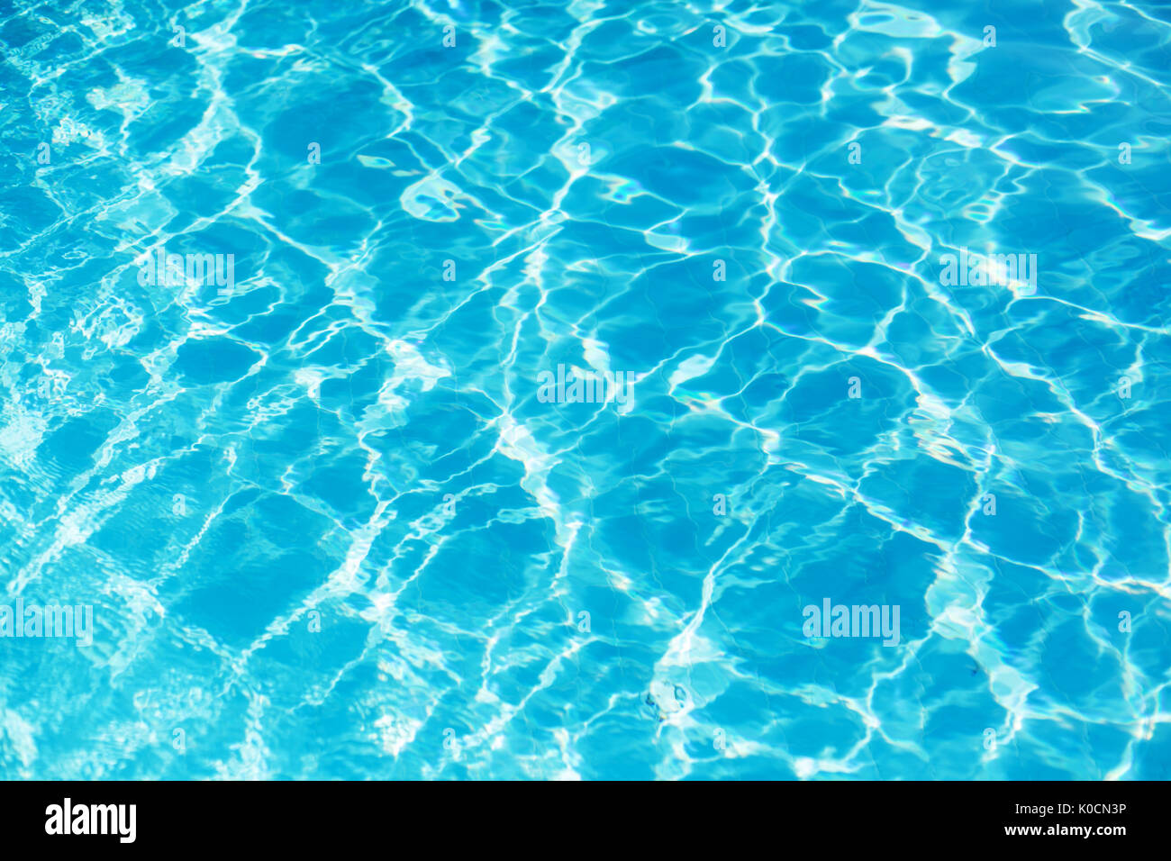Ripples on the water in the swimming pool Stock Photo - Alamy