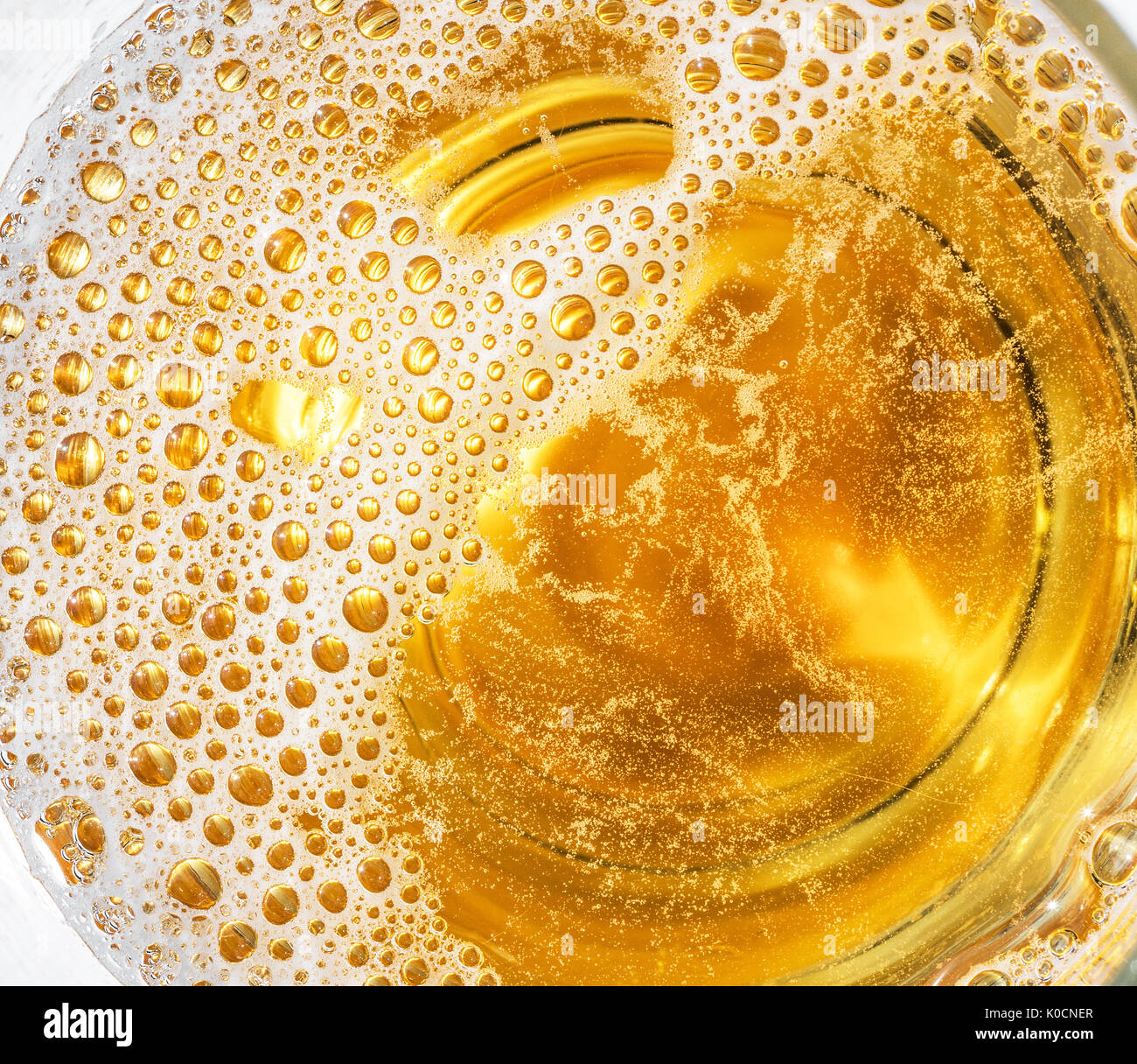 Glass of beer top view hi-res stock photography and images - Alamy