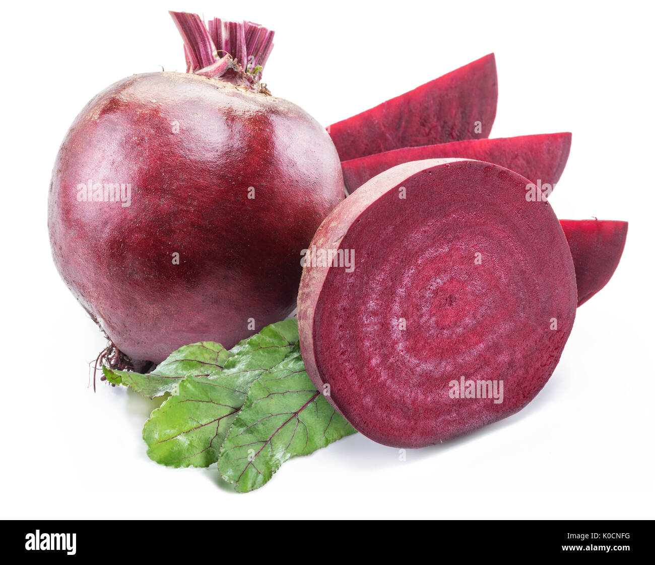 Red beet or beetroot on white background Stock Photo - Alamy
