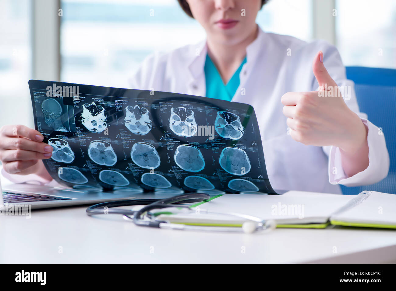 Doctor examining MRI image in hospital Stock Photo - Alamy