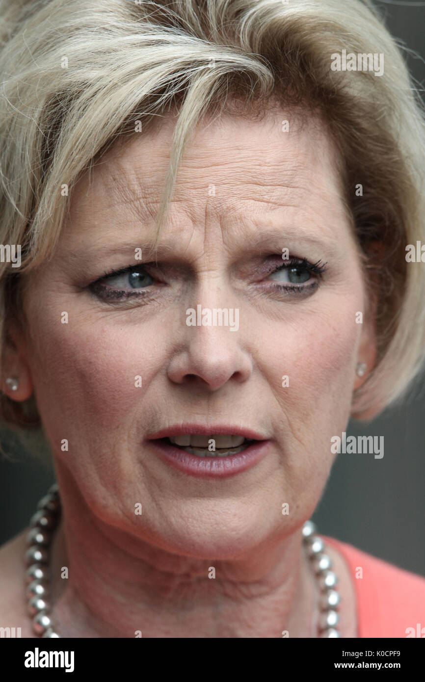 Anna Soubry attends the BBC Andrew Marr Show at the BBC Studios in ...