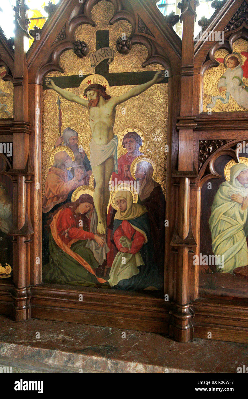 Church of Saint Mary, Gosbeck, Suffolk, England, UK - Reredos picture ...
