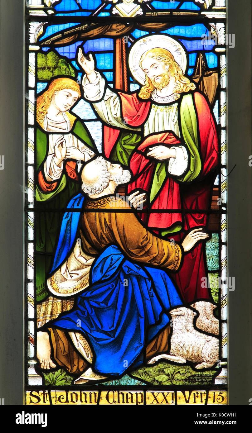 Church of Saint Mary, Dallinghoo, Suffolk, England, UK stained glass ...