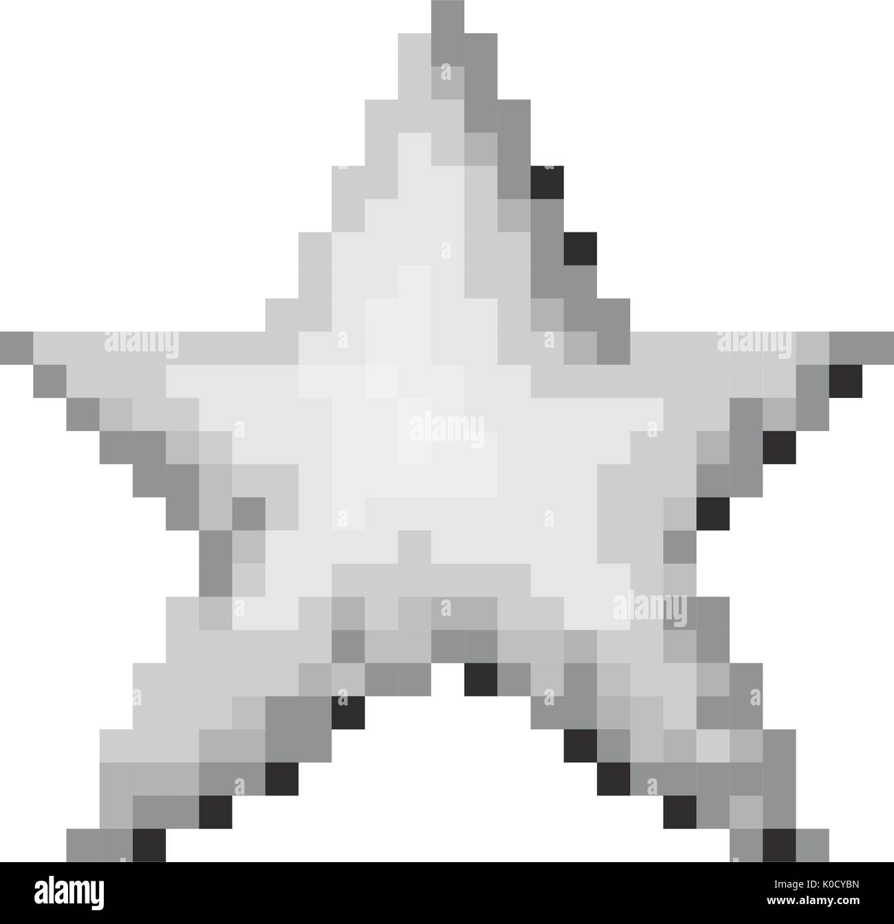 monochrome pixelated star figure icon Stock Vector Image & Art - Alamy