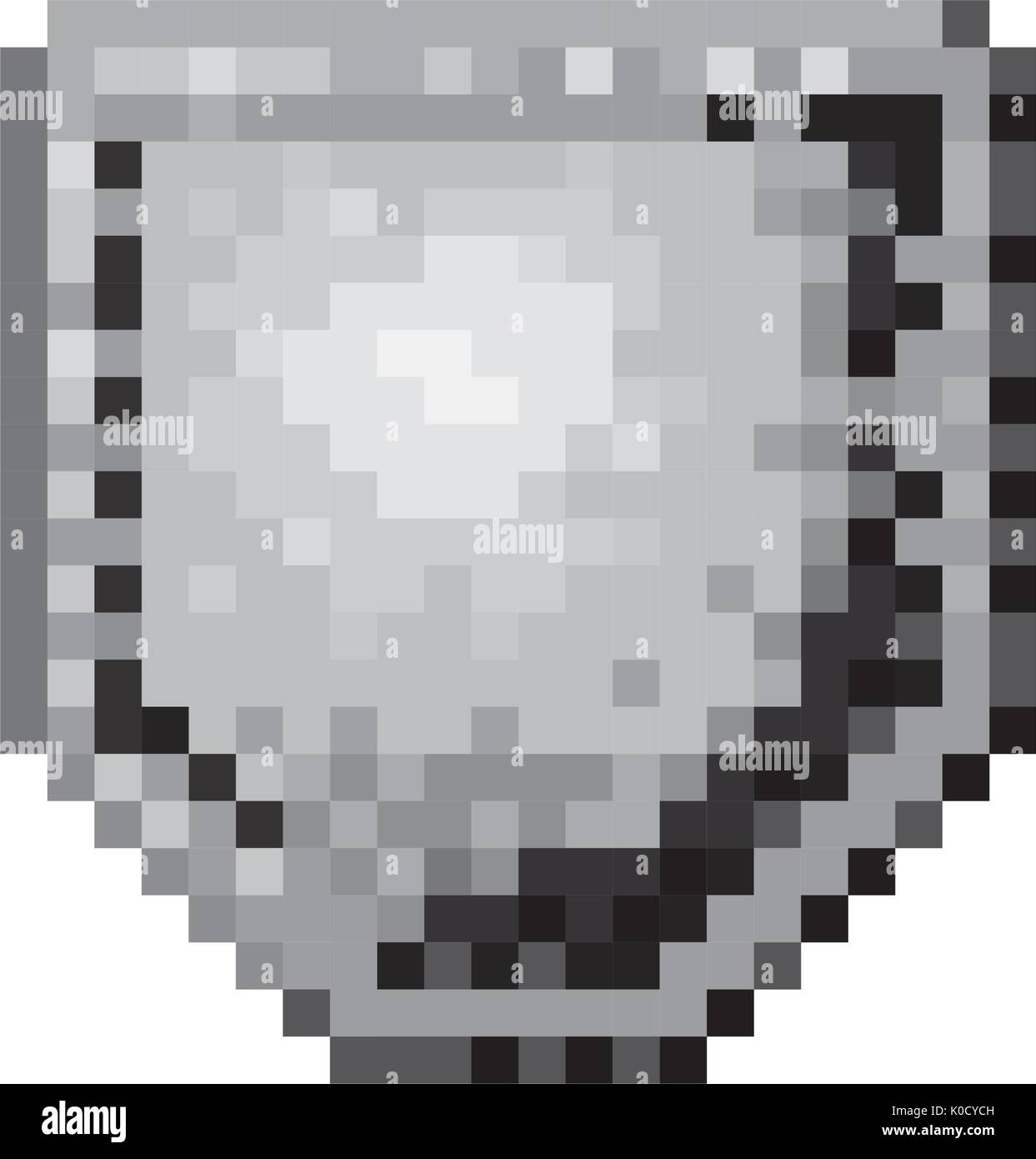 Pixelated shield hi-res stock photography and images - Alamy