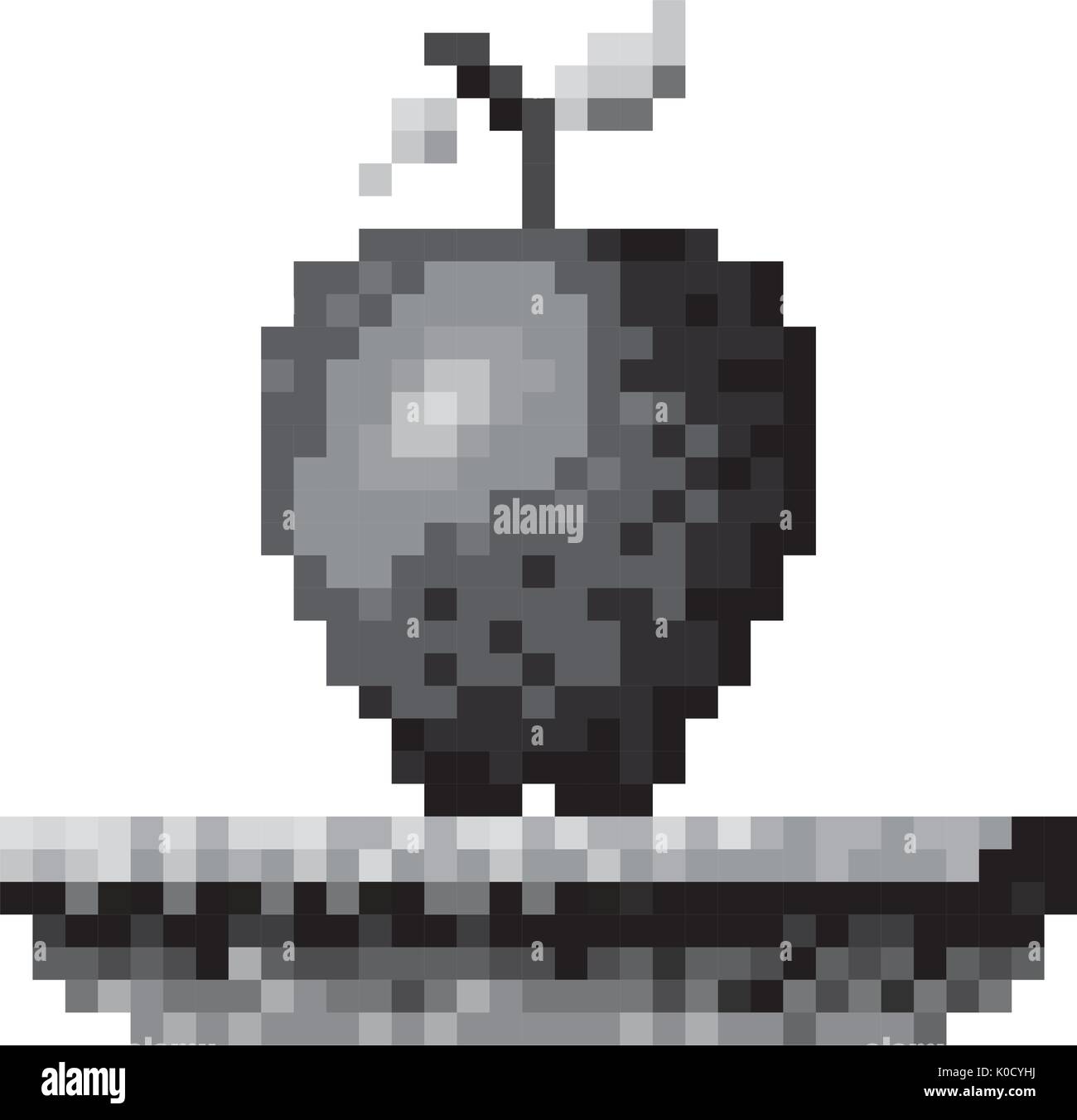 Pixel apple Stock Vector Images - Alamy
