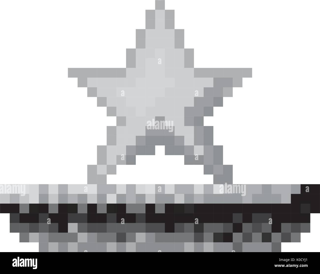 Pixelated star design hi-res stock photography and images - Alamy