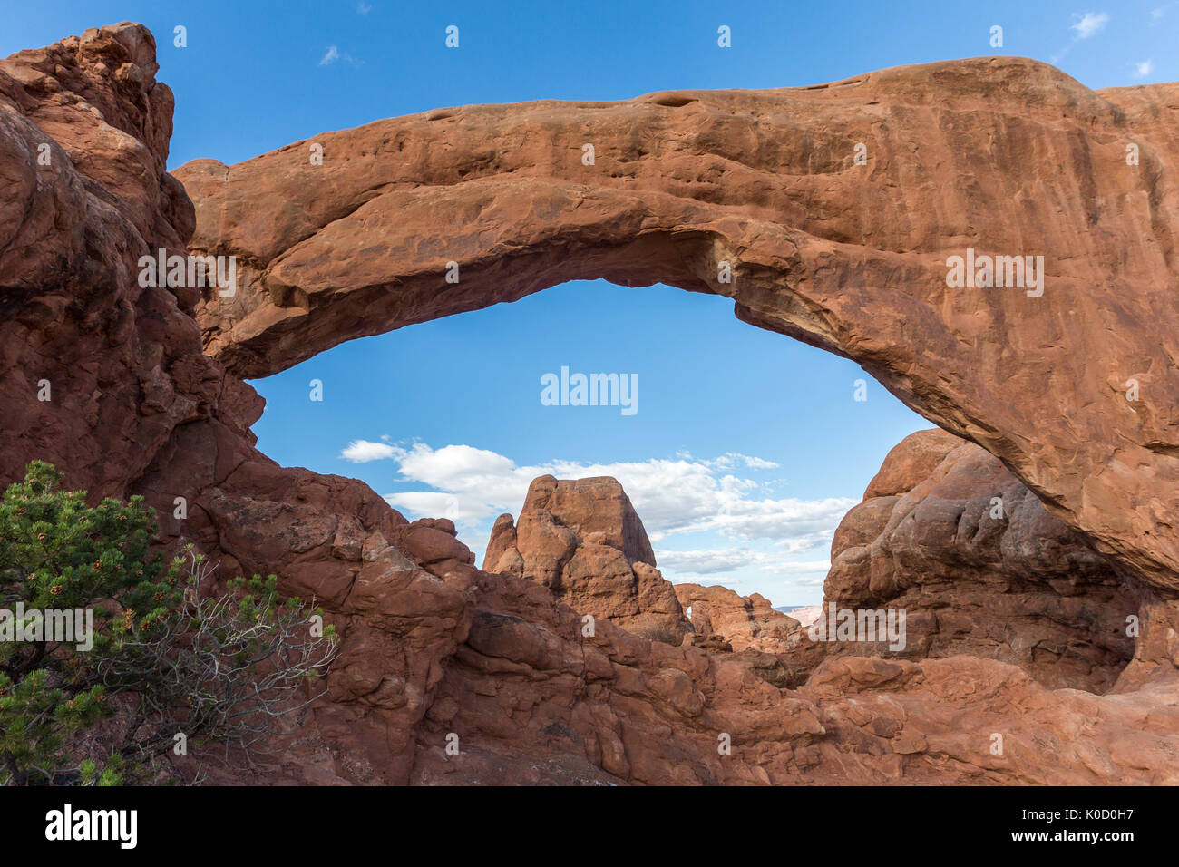 South Window, Arches National Park, Moab, Grand County, Utah, USA Stock ...