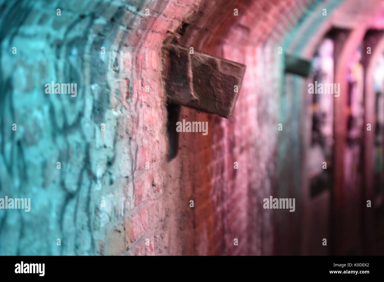 Utrecht - Underpass Tunnel Utrecht - Lighting art Stock Photo - Alamy