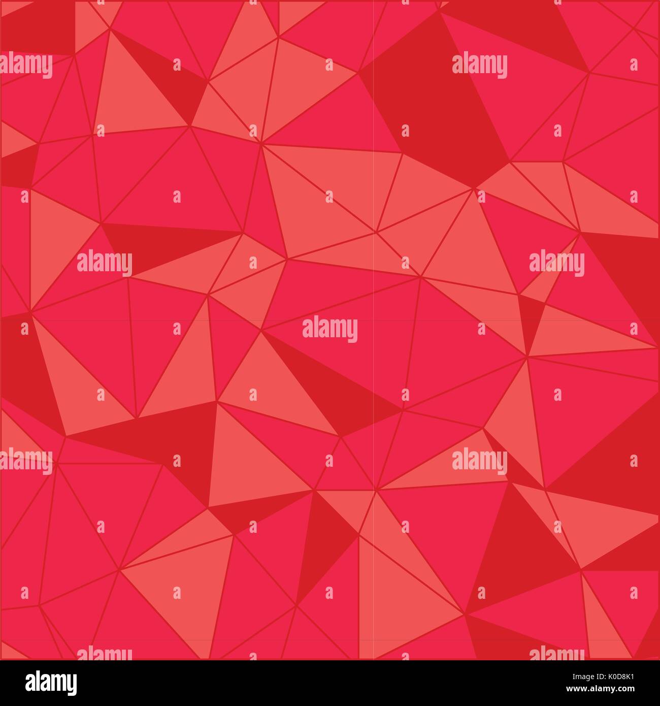 Red bright polygonal. Vector abstract polygonal background. Triangular ...
