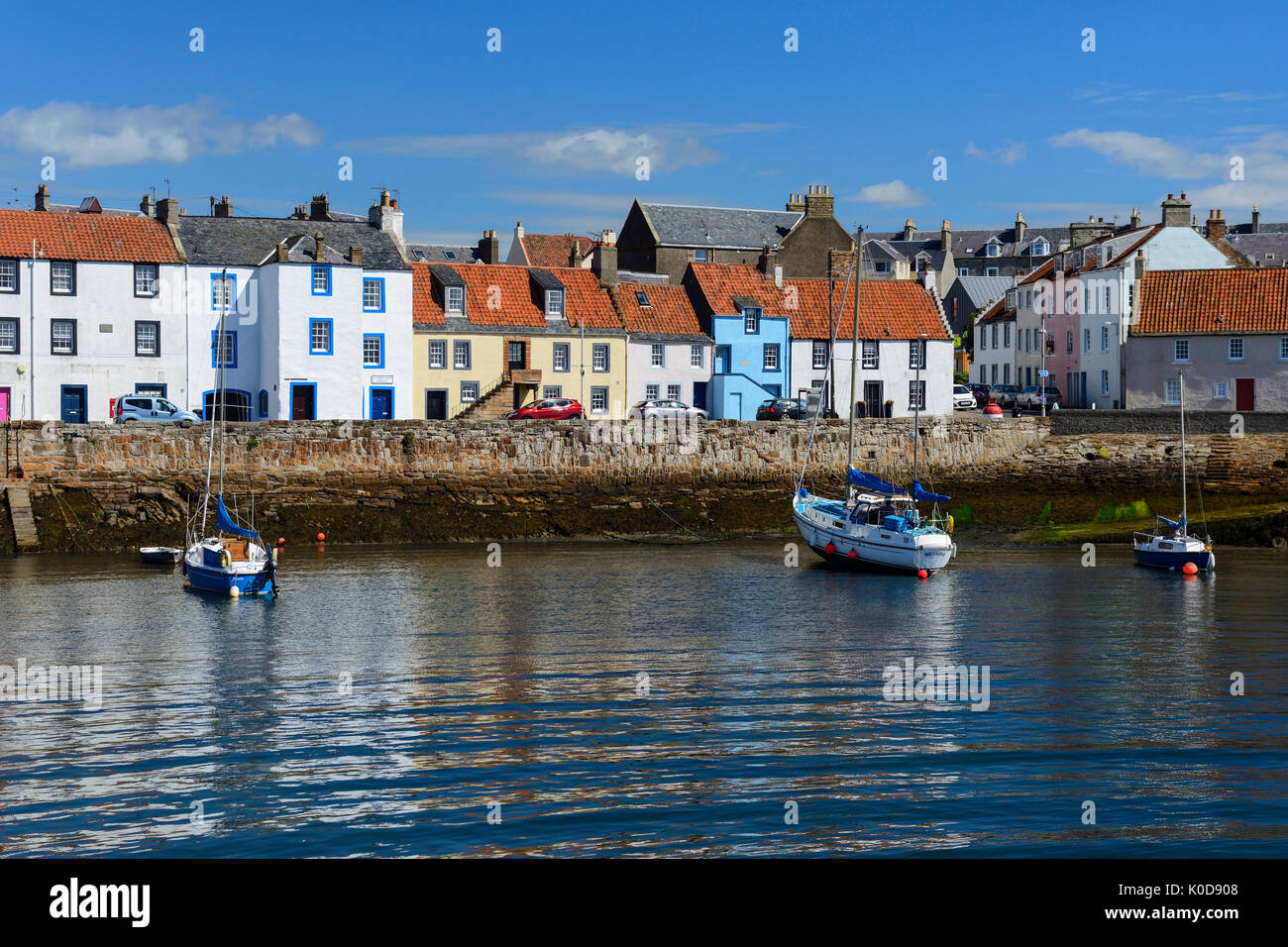 St Monans harbour in East Neuk of Fife, Scotland, UK Stock Photo - Alamy