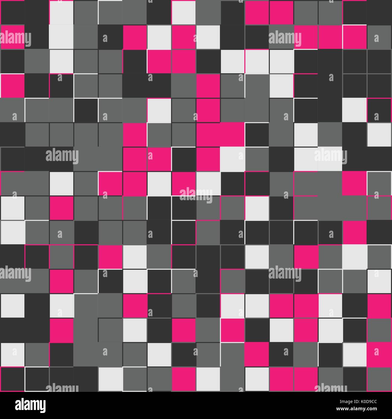 Pink background. Random pink colored abstract, digital generative art ...