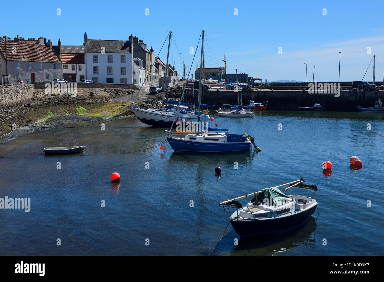 St Monans harbour in East Neuk of Fife, Scotland, UK Stock Photo - Alamy