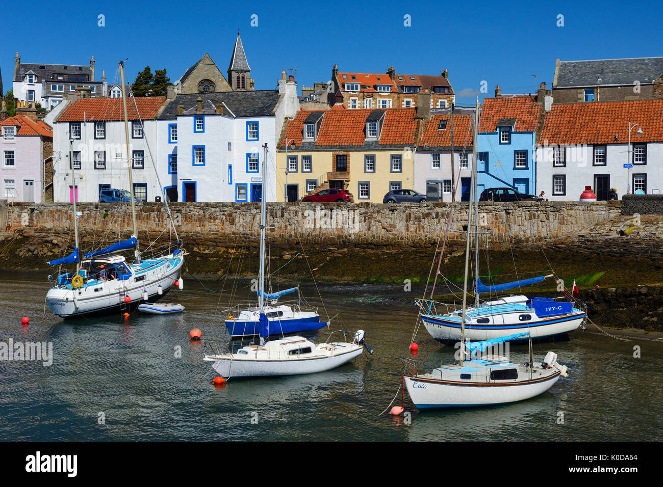 St Monans harbour in East Neuk of Fife, Scotland, UK Stock Photo - Alamy