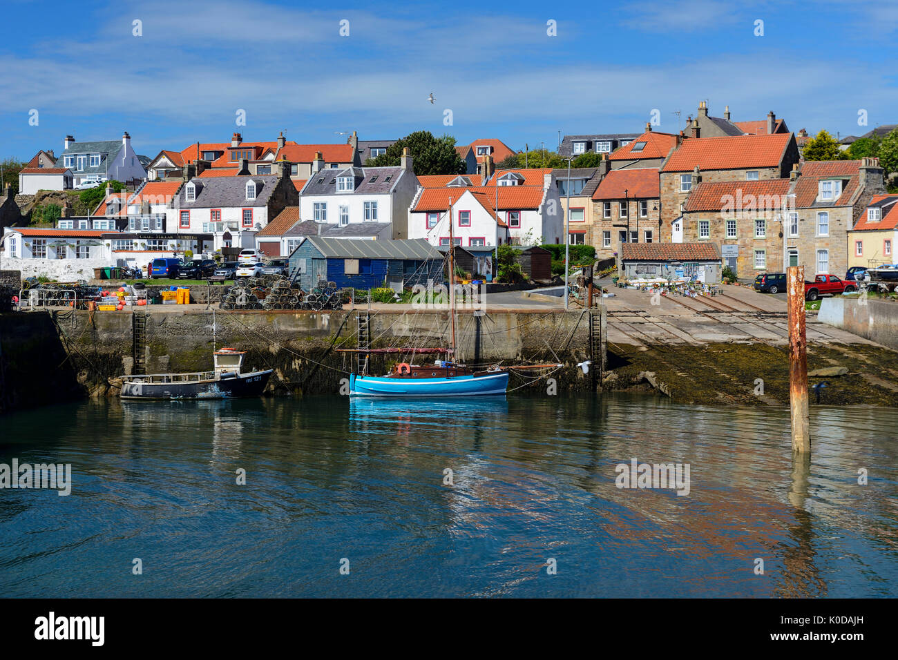 St Monans harbour in East Neuk of Fife, Scotland, UK Stock Photo - Alamy